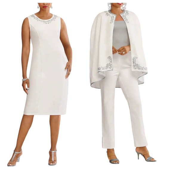 Ashro | Pants & Jumpsuits | Ashro Denim Set White Cotton Twill ...